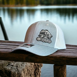 Only Fins Fishing Leather Patch Hat, Flex Fit Hat, Hunting Hats, Hats ...