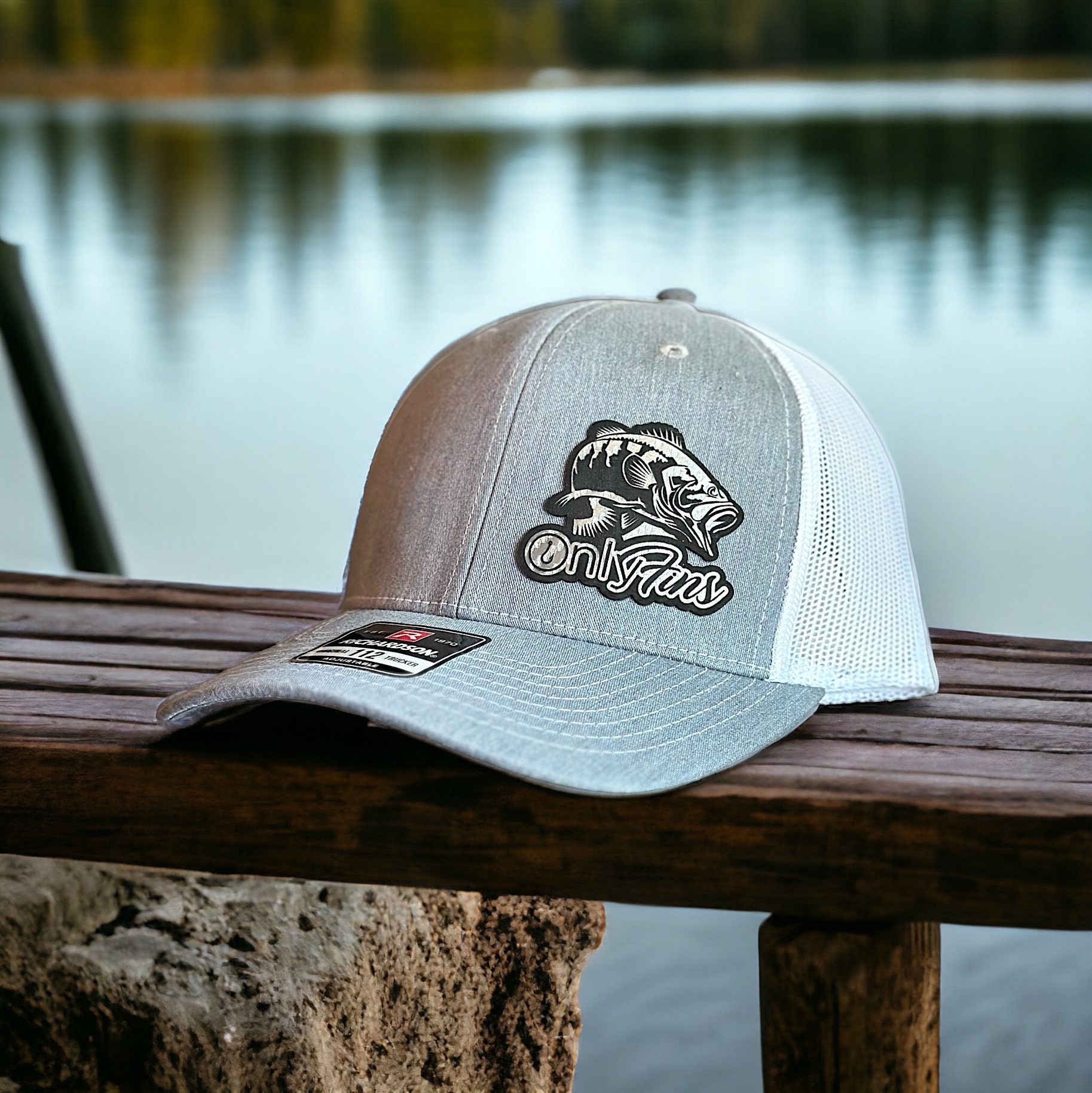 Only Fins Fishing Leather Patch Hat, Flex Fit Hat, Hunting Hats, Hats ...
