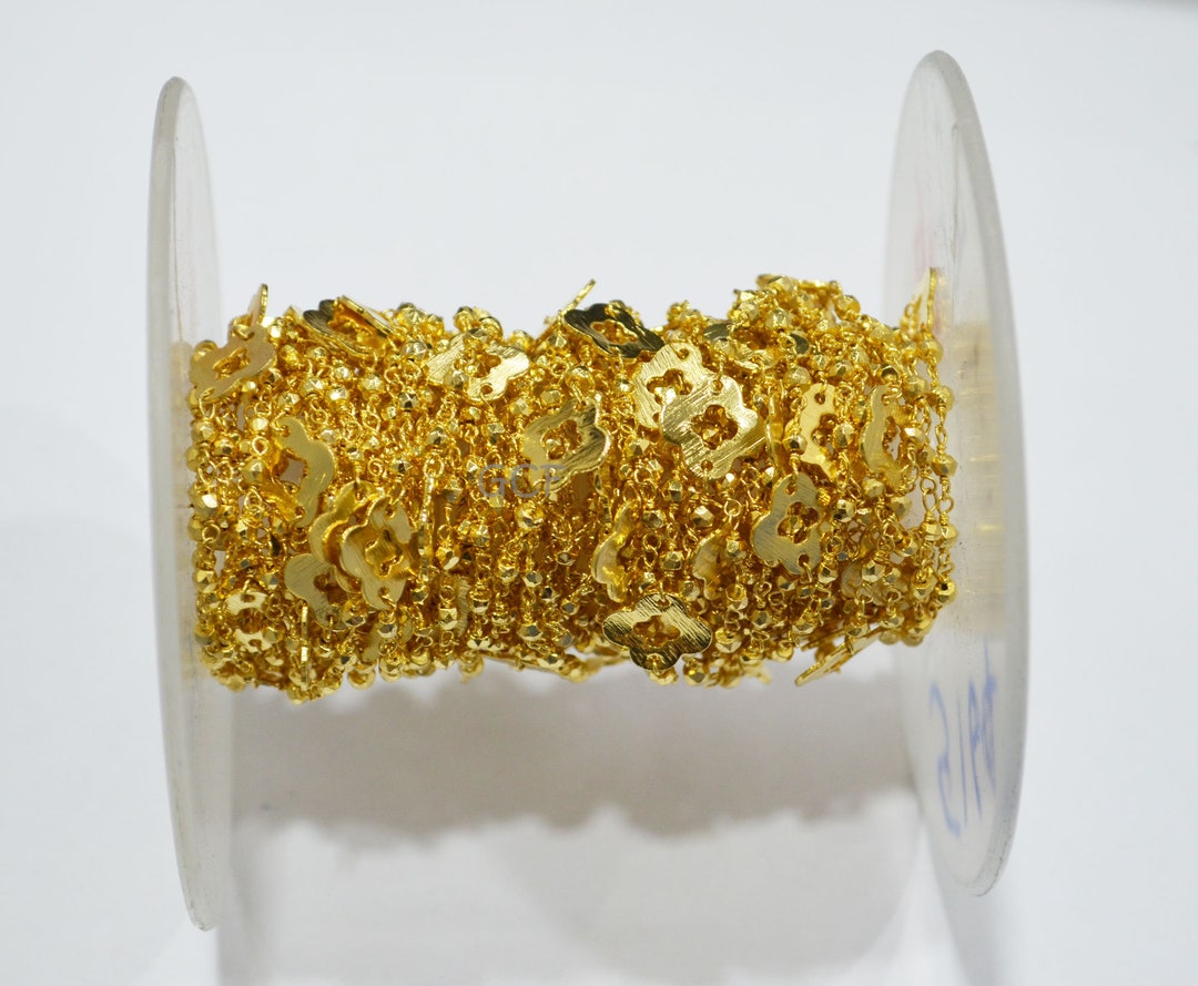 Gold Pyrite Faceted Rondelle Shape Rosary Beaded Chain , Gold Pyrite ...