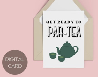Green Tea Card - Etsy
