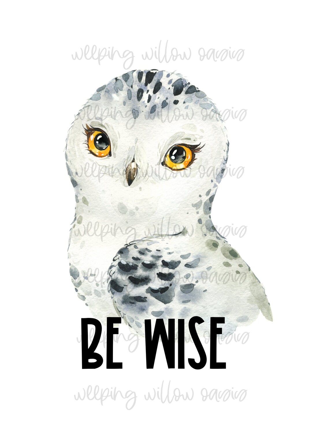 Be Wise Owl Digital Art Print. Nursery Decor. Kid Room Wall - Etsy