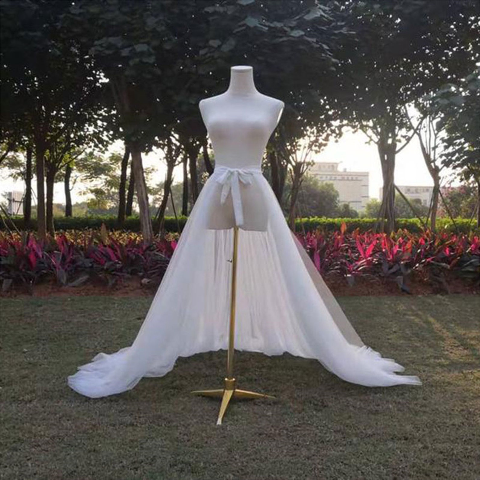 Detachable Train to the Dress Ivory Wedding Skirt Long - Etsy