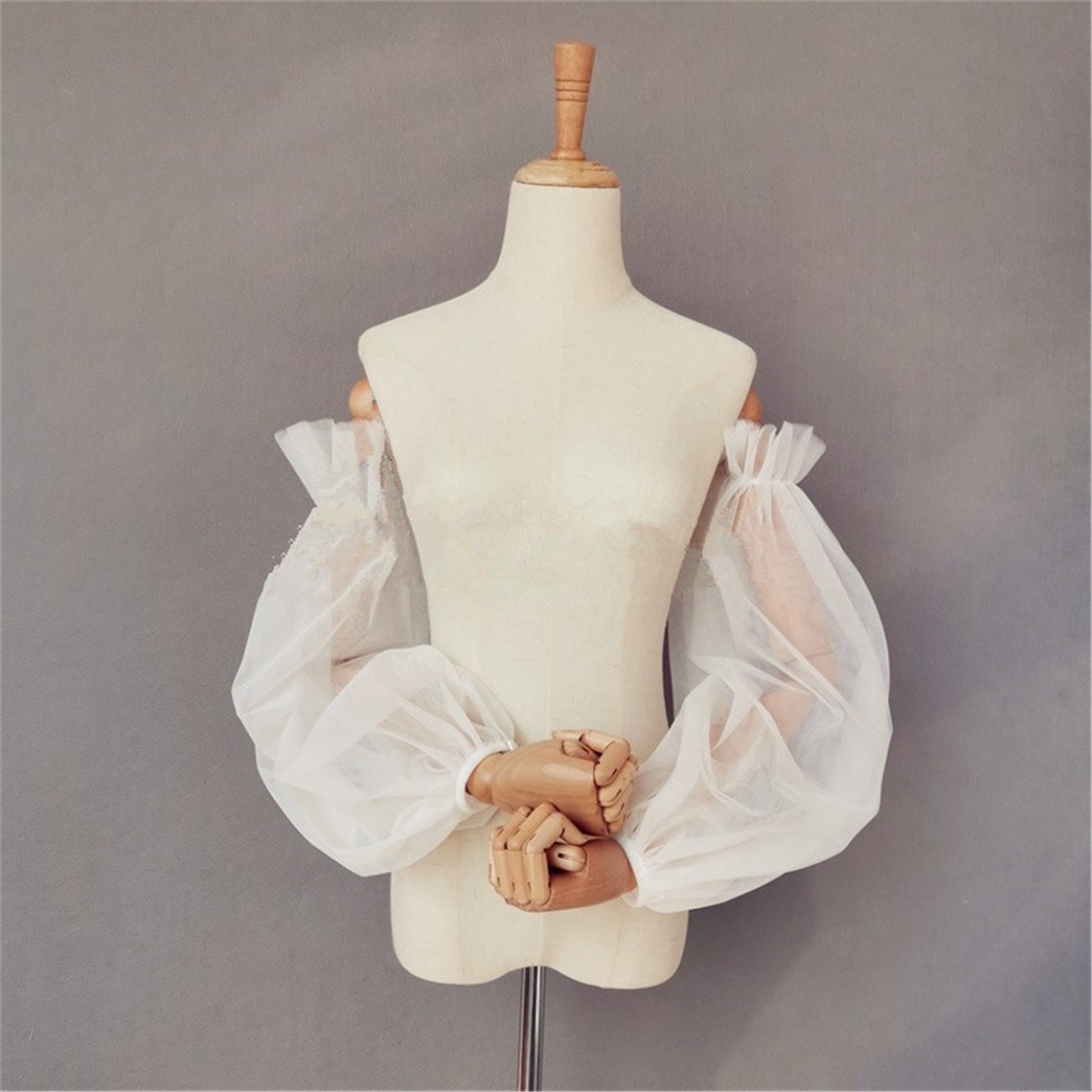 Ruffles Pop Sleeves Off-shoulder Light Ivory Bridal Sleeves - Etsy