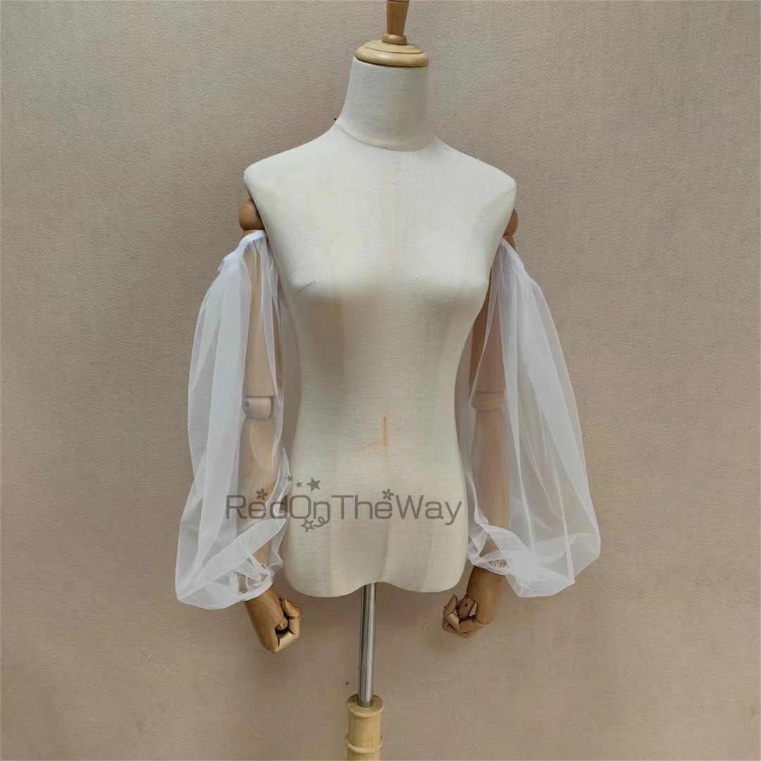 Off Shoulder Sleeves, Pop Sleeves, Tulle Sleeves, Ivory Sleeves ...