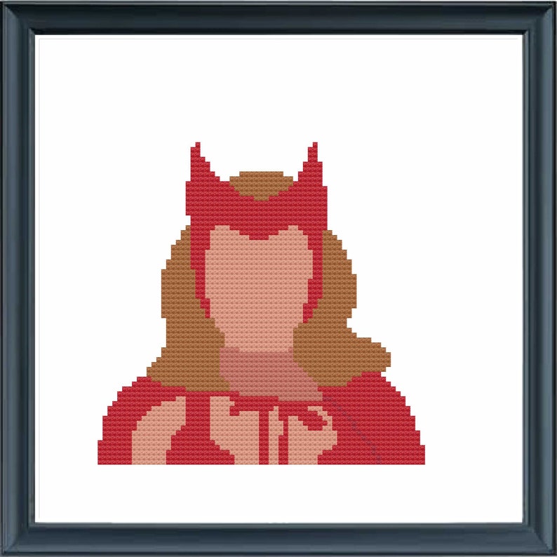 Wanda Maximoff Cross Stitch Pattern / Scarlett Witch Cross - Etsy