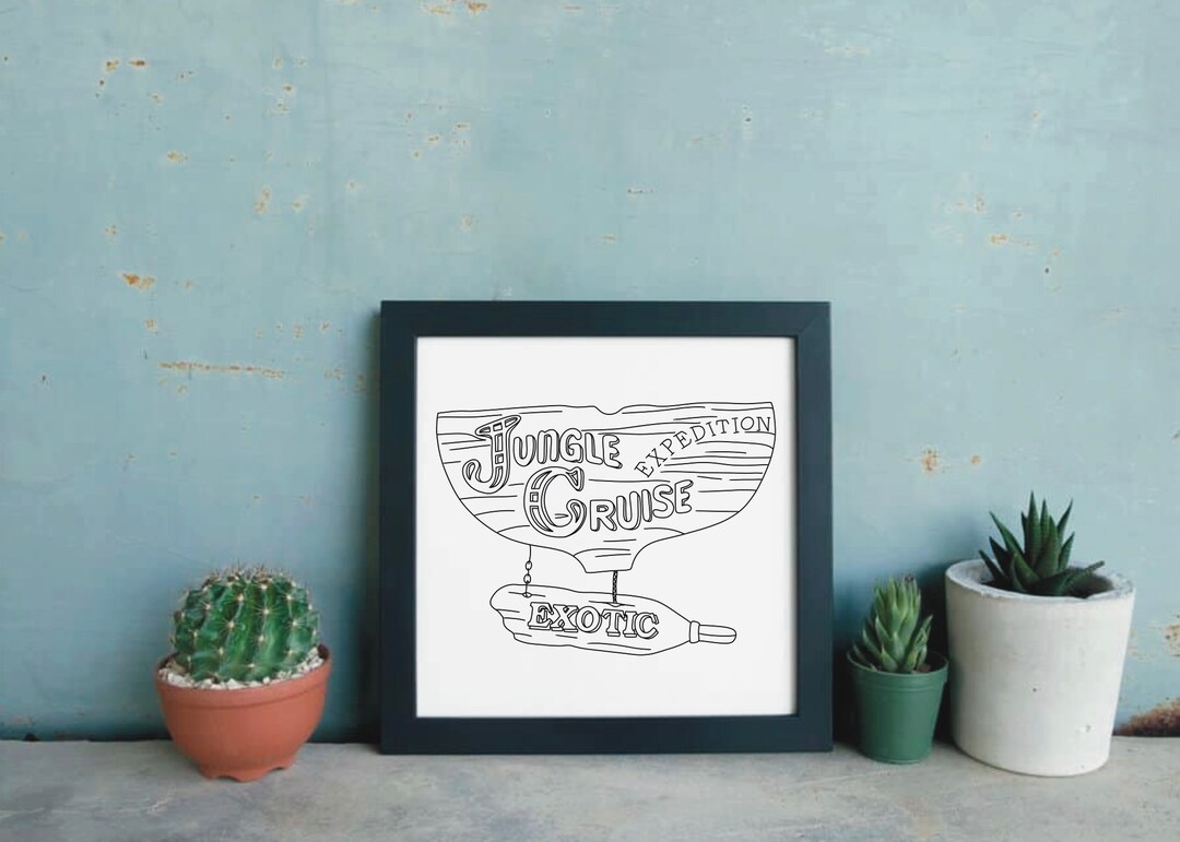 Theme Park Attraction Line Art Instant Download / Theme Park Inspired ...