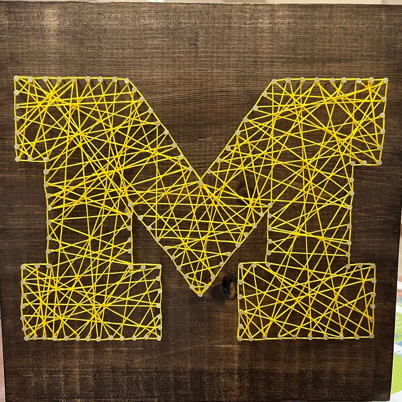 College String Art / School String Art / Graduation Gift - Etsy