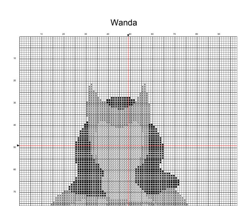 Wanda Maximoff Cross Stitch Pattern / Scarlett Witch Cross - Etsy