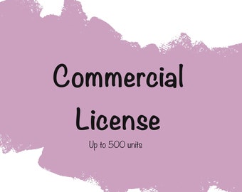 COMMERCIAL LICENSE for All Designs Standard License Basic - Etsy
