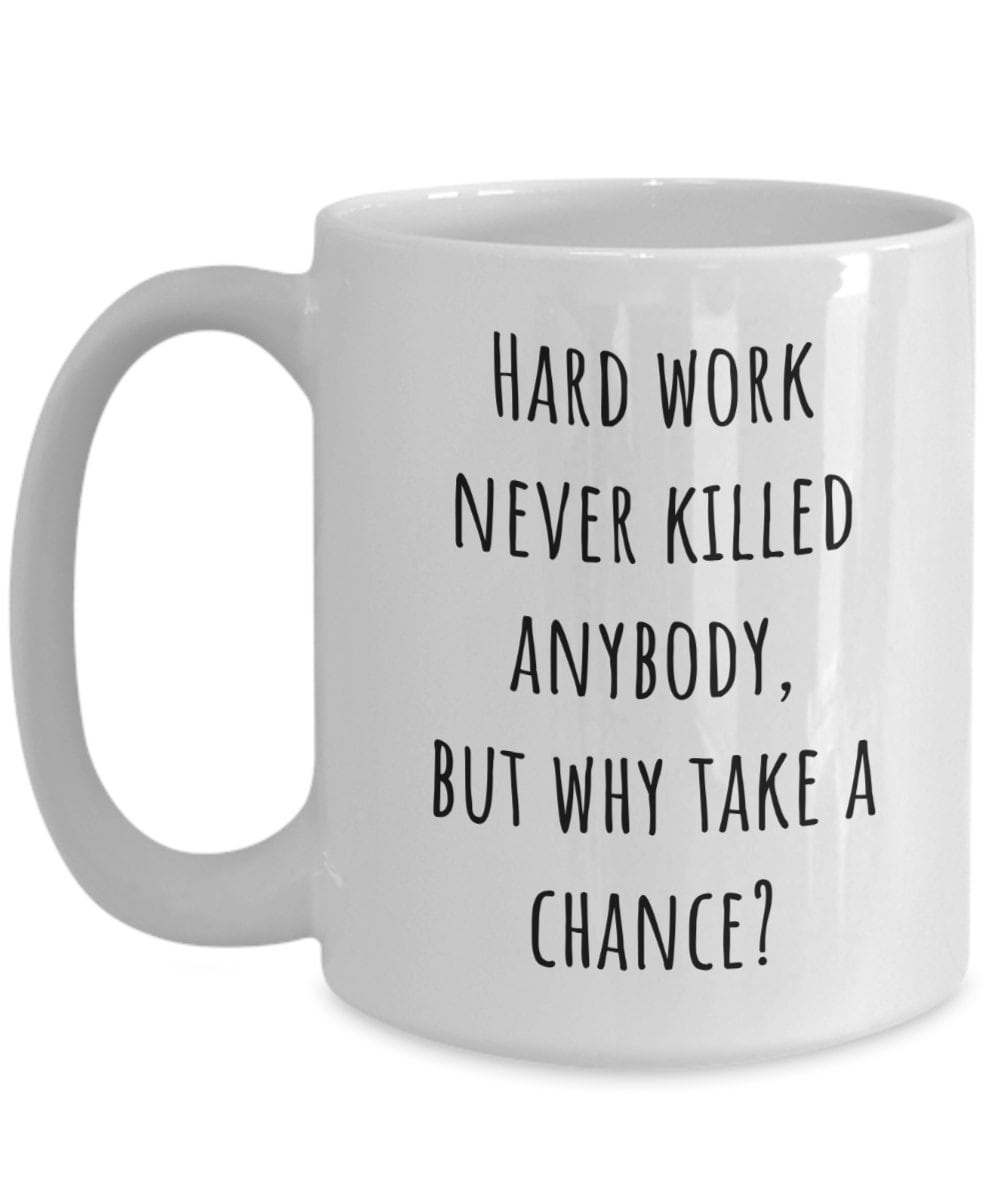 Office Worker Mug, Funny Office Worker Gift, Co-worker Gift, Hard Work ...