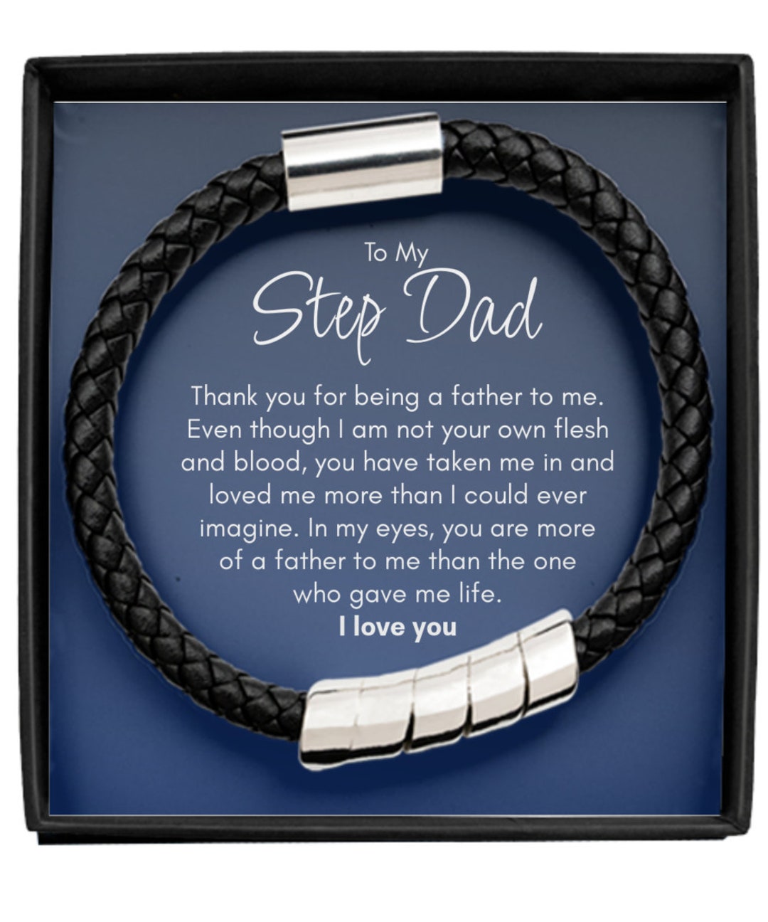 Gift for Step Dad, Step Father Bracelet, Step Dad Gifts for Christmas ...