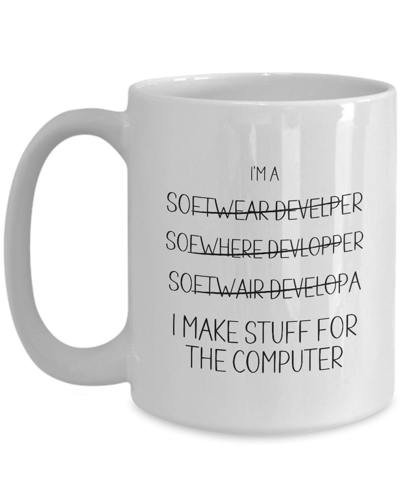 Software Developer Gift, Funny Computing Coffee Mug, Coworker Present ...