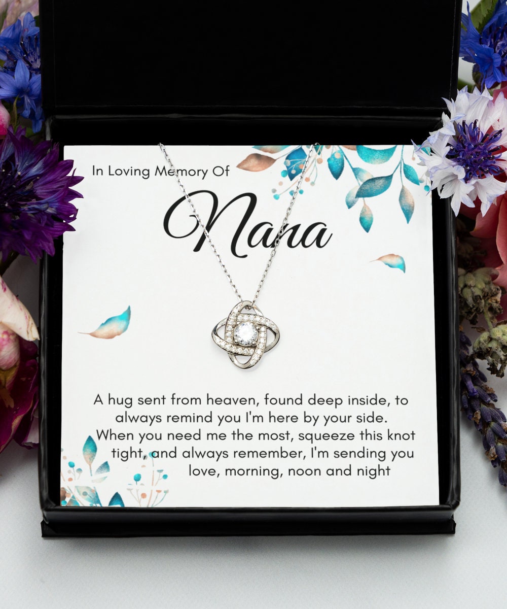 Nana Memorial Necklace, Sorry for the Loss of Your Nana, Nana in Heaven ...