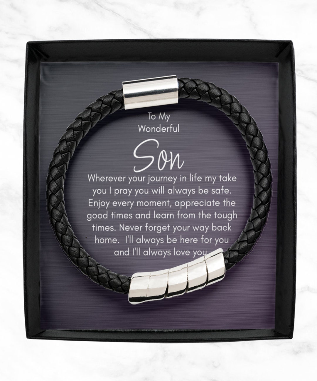 To My Son Gift Bracelet, Gift for Son, Son Birthday, Christmas ...