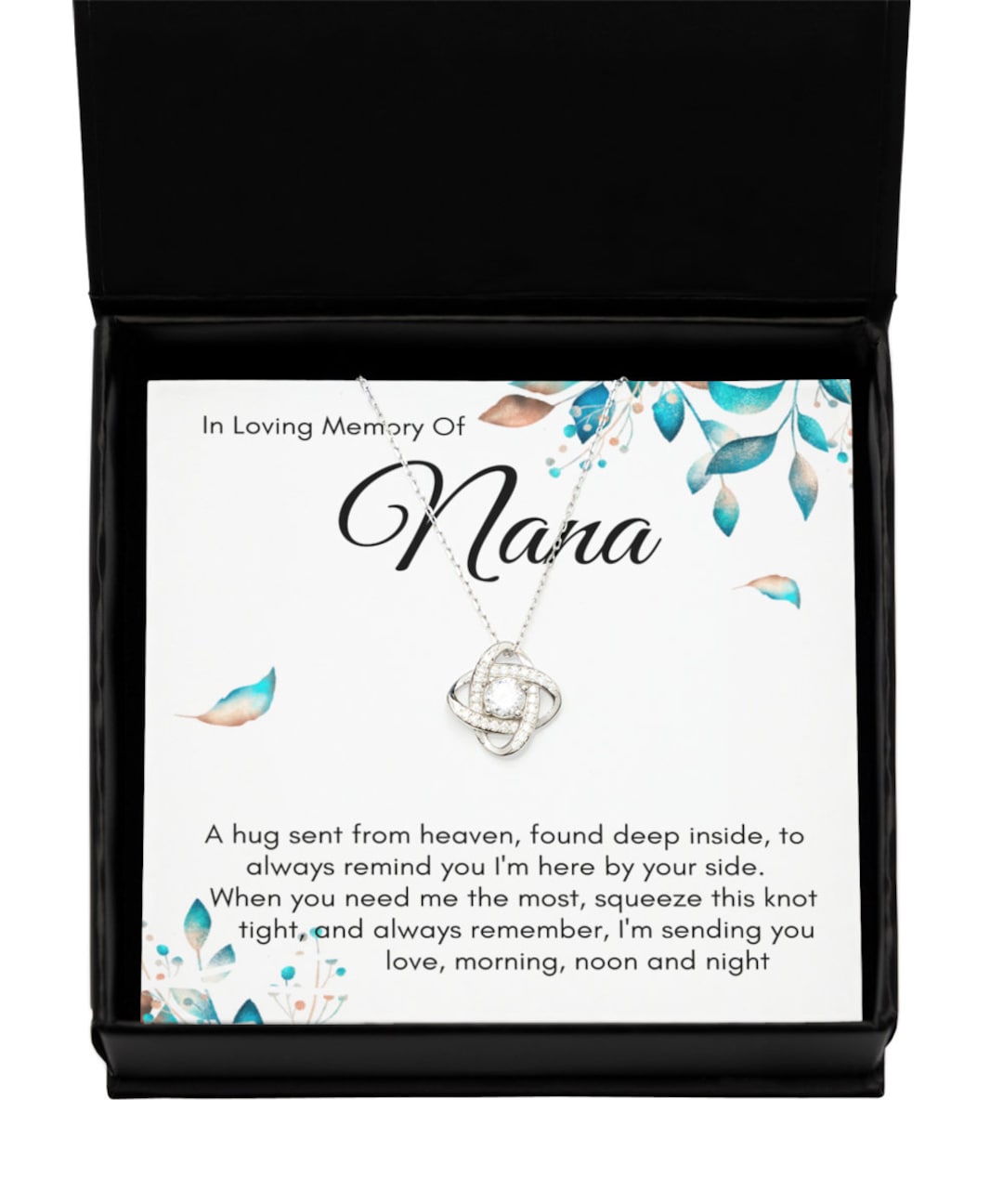 Nana Memorial Necklace, Sorry for the Loss of Your Nana, Nana in Heaven ...