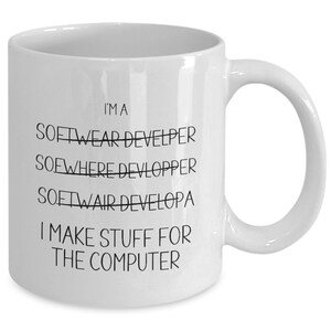 Software Developer Gift, Funny Computing Coffee Mug, Coworker Present ...