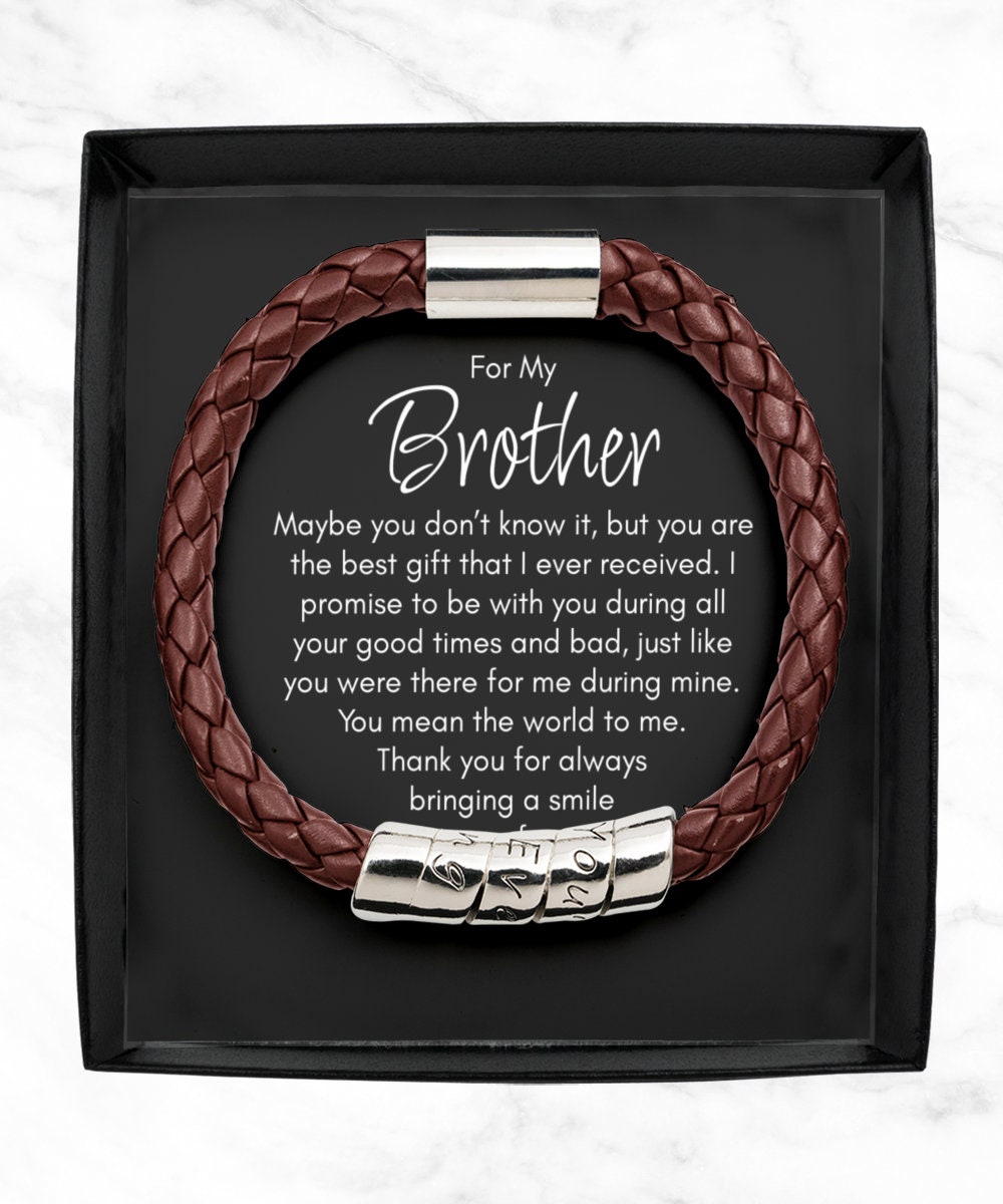 For My Brother Gifts, Best Brother Bracelet, Big Brother, Little ...