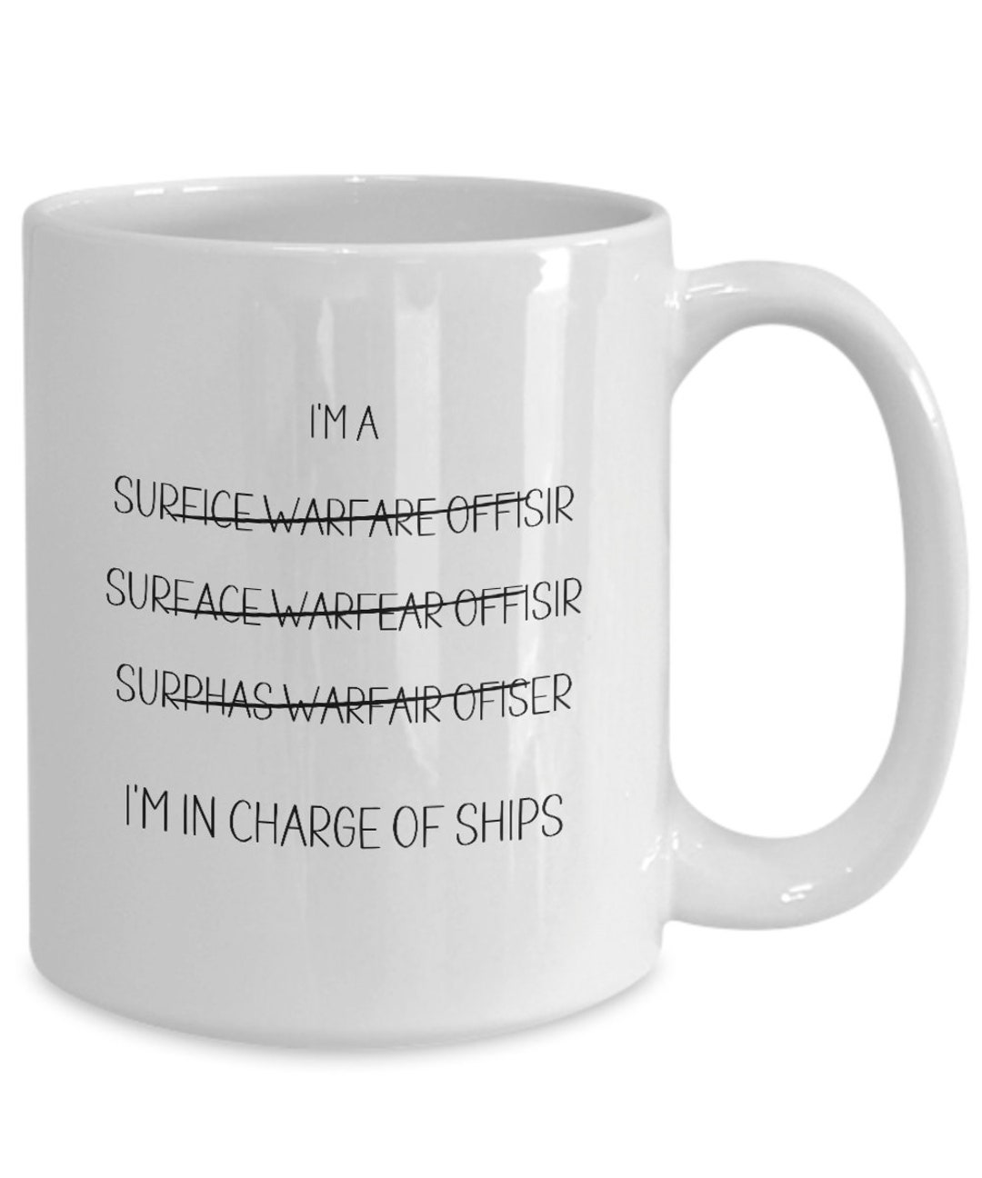 Surface Warfare Officer Gift, Funny Mug for SWO Boyfriend/girlfriend ...