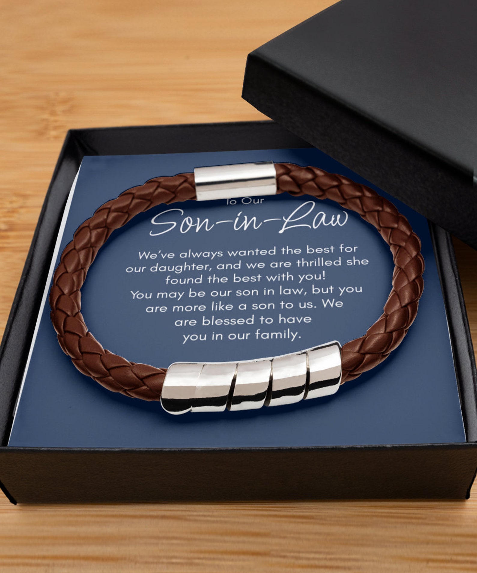 Son in Law Bracelet, Gift for Son in Law, Son in Law Christmas ...