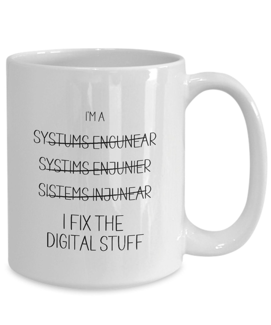 Systems Engineer Gift, Funny Computer Science Coffee Mug, Coworker Present, IT Worker Gifts, New ...