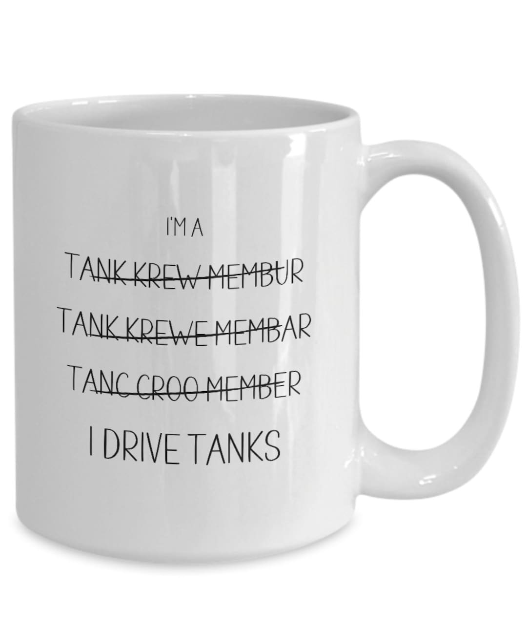 Tank Crew Member Gift, Funny Mug for Tank Crew Member Boyfriend ...