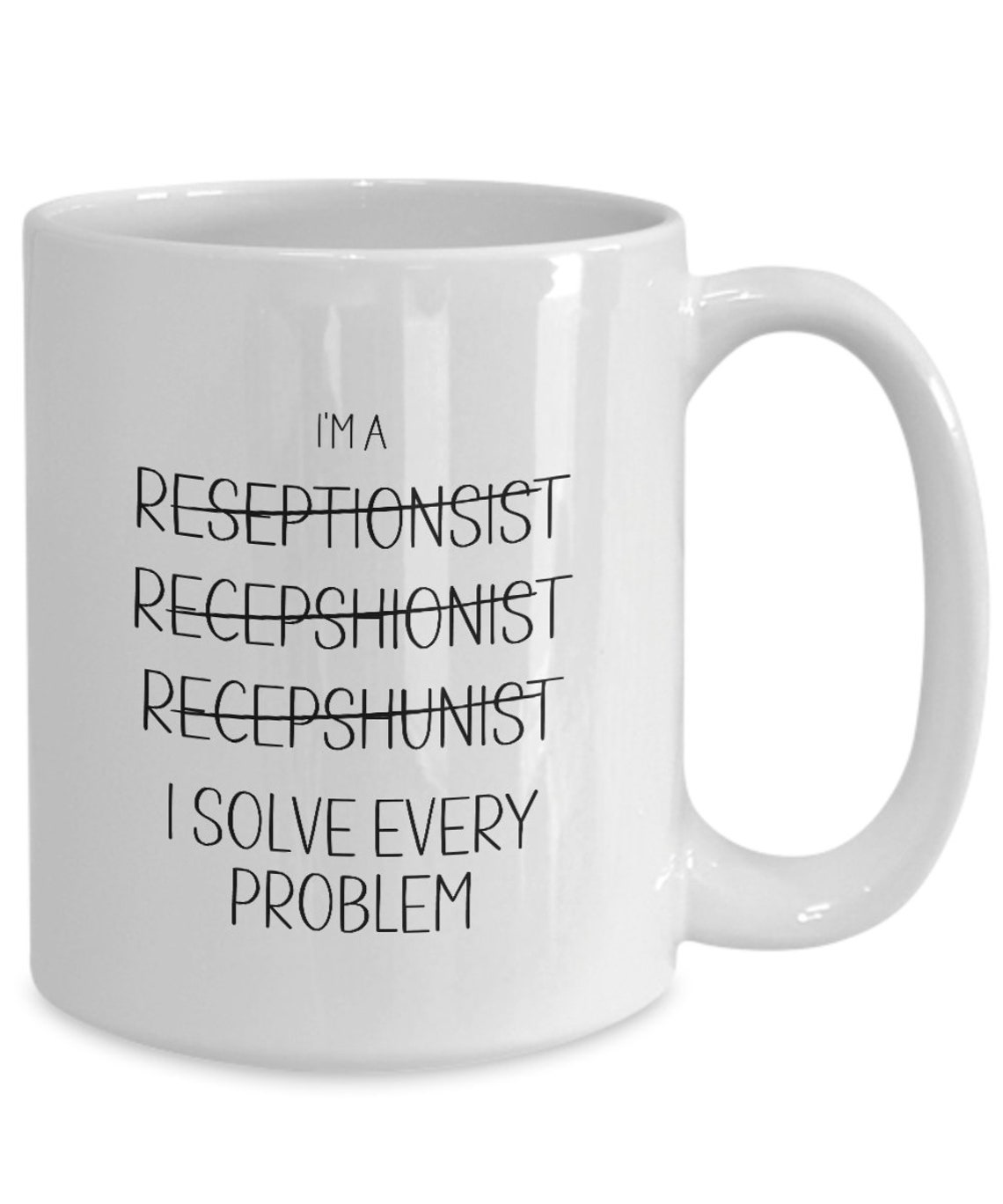 Receptionist Gift, Funny Receptionist Coffee Mug, Coworker Gift ...