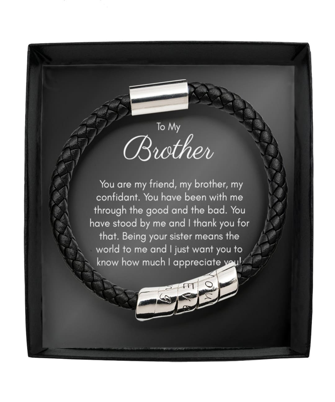 For My Brother Gifts, Best Brother Bracelet, Big Brother, Little ...