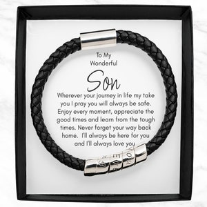 To My Son Bracelet, Gift Ideas for Son, to Son From Mom and Dad ...