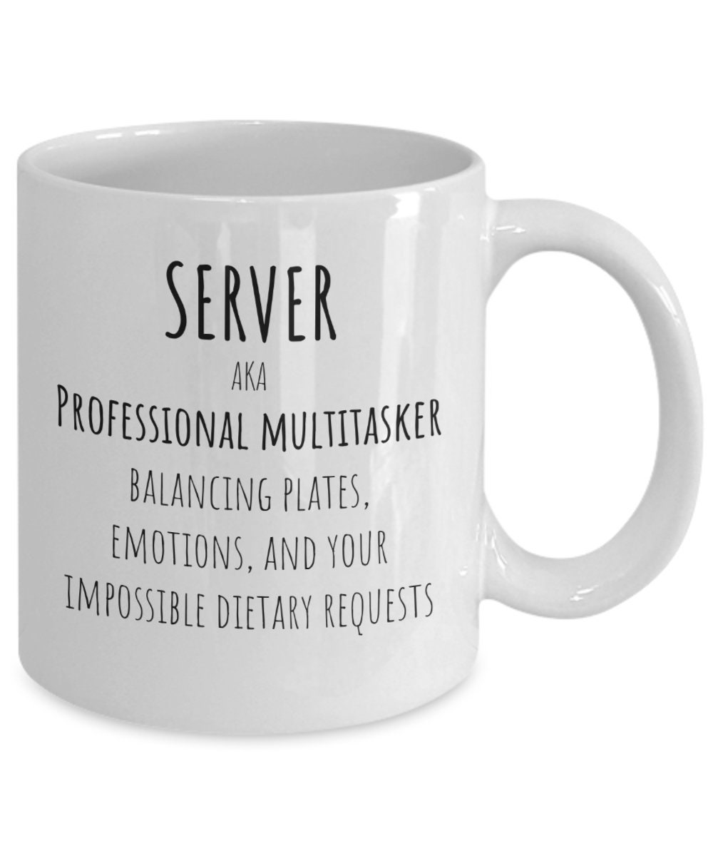 Server Coffee Mug, Funny Server Gifts, Gifts for Server, Birthday ...