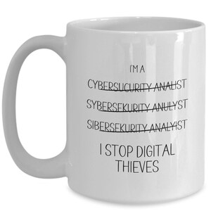 Cybersecurity Analyst Gift, Funny Computing Coffee Mug, Coworker ...