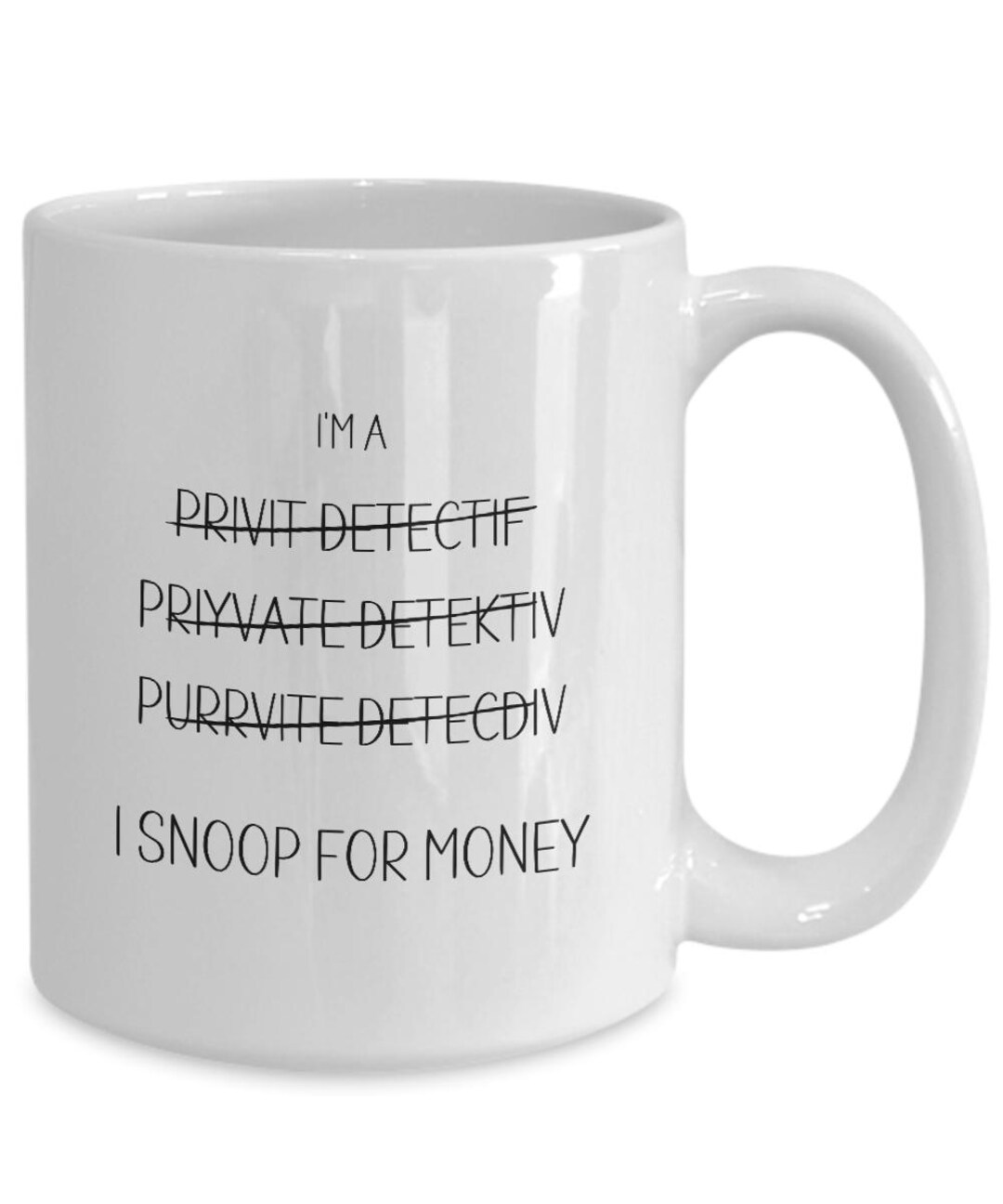 Private Detective Gift, Funny Inquiry Agent, Private Eye, Investigator ...