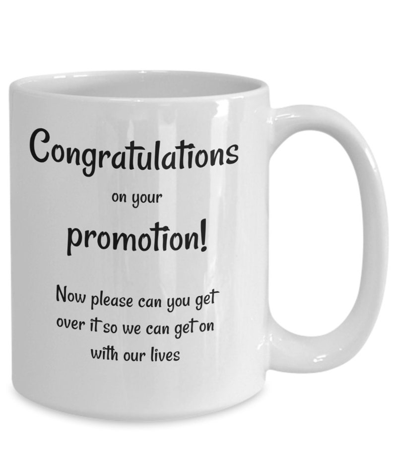 Congratulations on Your Promotion Coffee Mug, Funny Promotion Gift, New ...