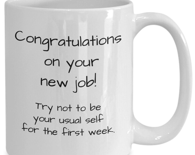New Job Gift, Starting A New Job Funny Gift for Him or Her Best Friend ...
