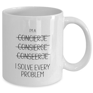 Concierge Gift, Funny Concierge Coffee Mug, Coworker Gift, Appreciation ...