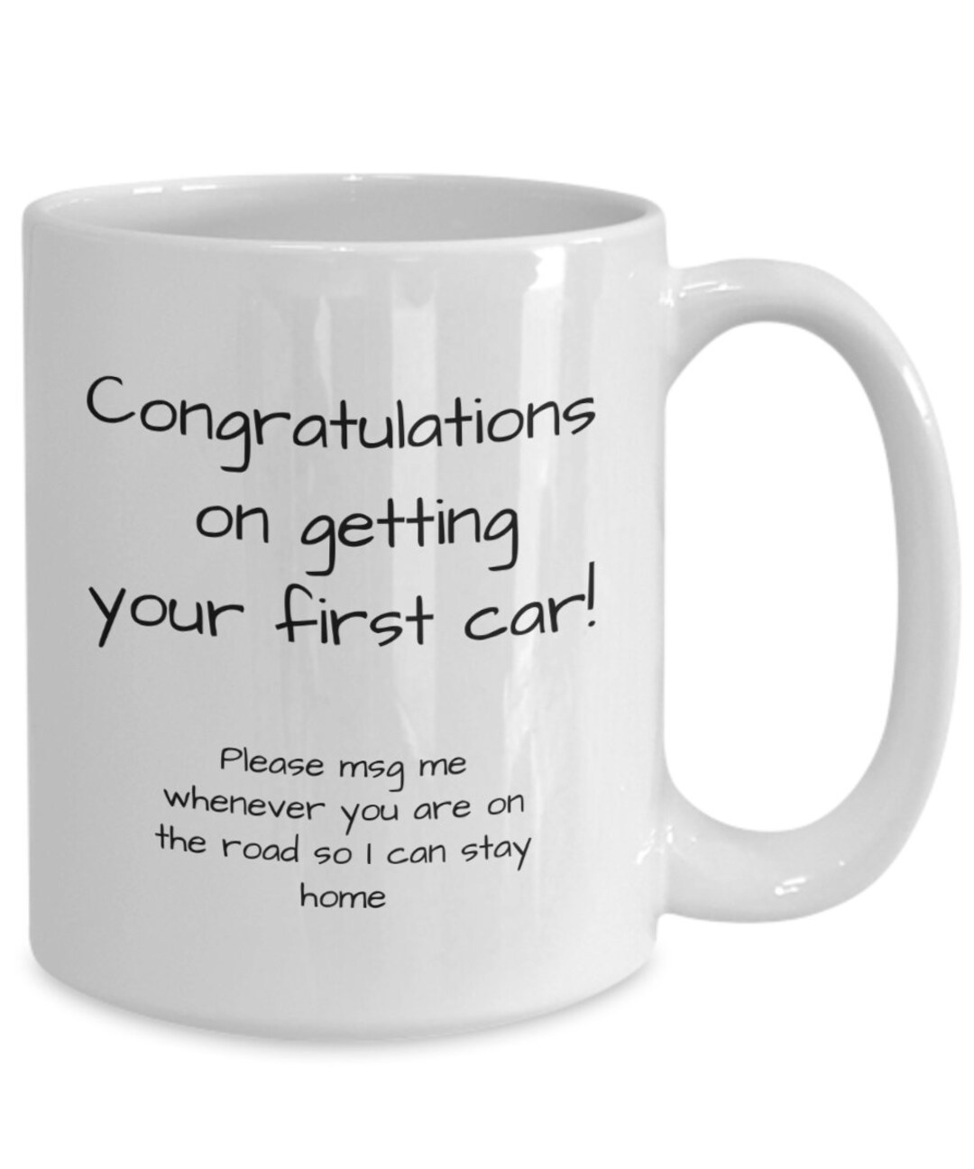 First Car Coffee Mug, Congratulations on First Car, Passed Driving Test ...