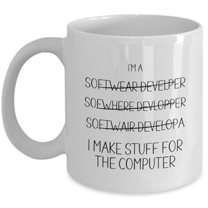 Software Developer Gift, Funny Computing Coffee Mug, Coworker Present, IT Worker Gifts, New Job ...
