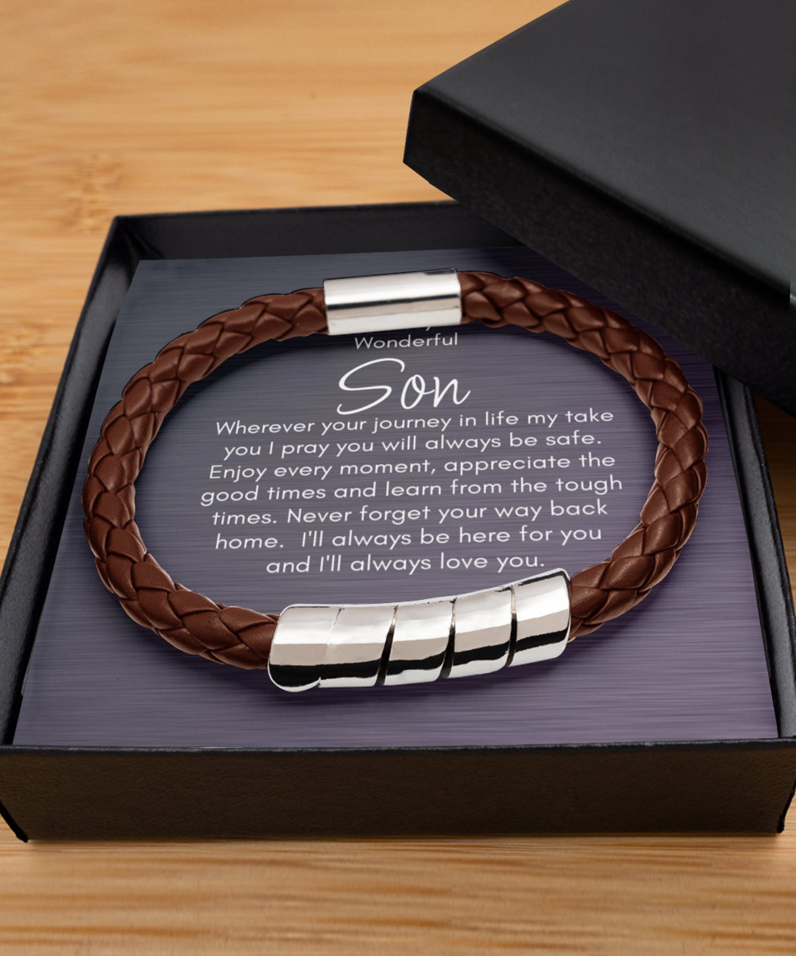 To My Son Gift Bracelet, Gift for Son, Son Birthday, Christmas ...