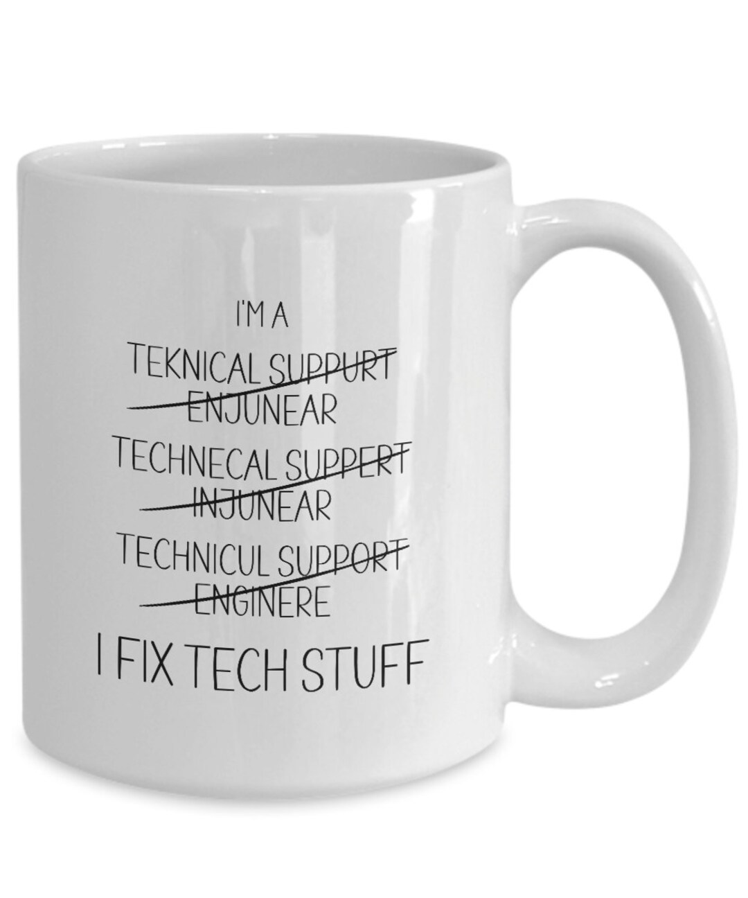 Technical Support Engineer Gift, Funny Computing Mug, Coworker Present ...