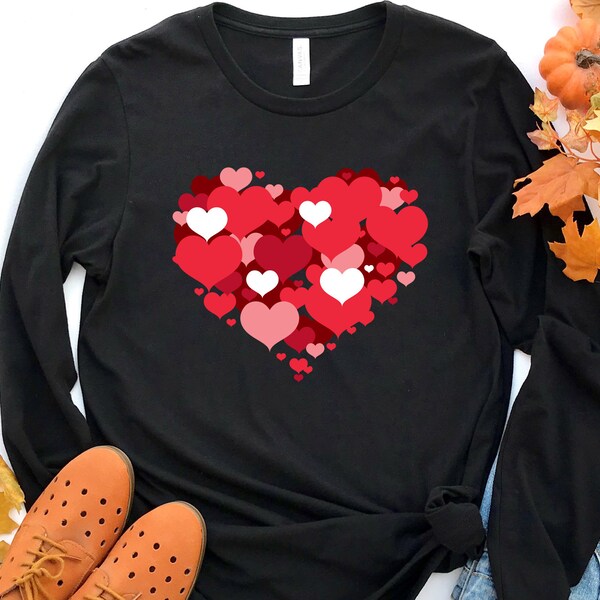 Red Heart Shirt - Etsy