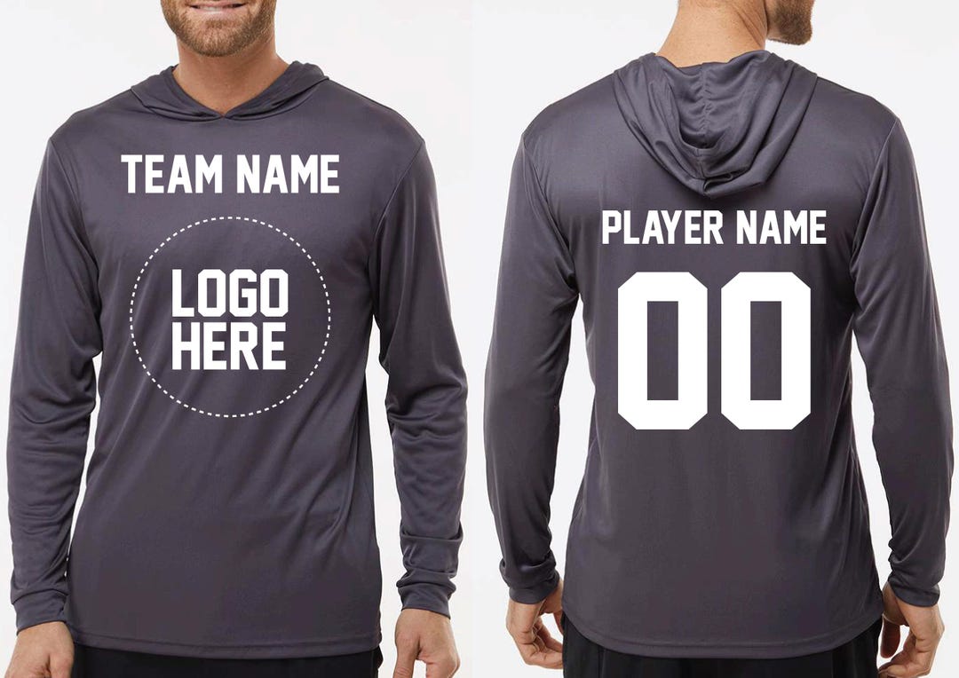 Personalized Dri Fit Shirt Hooded Long Sleeve Performance T-shirt ...