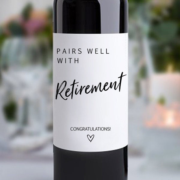 Happy Retirement Label - Etsy