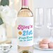 Twenty Five Twenty One Birthday Label Custom Wine Bottle 21st Birthday ...