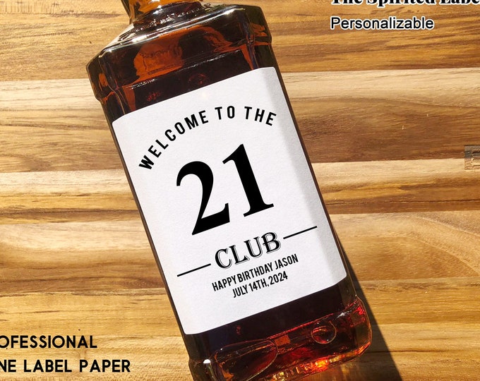 Is You 21 Funny Birthday Gift for Her 21st Birthday Funny Wine Label ...