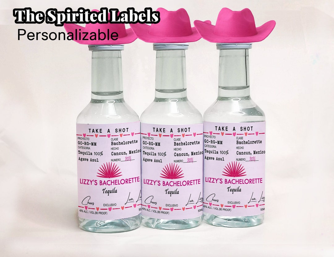 Mini Party Favors Casamigos Labels Final Fiesta Bachelorette Favors 50 ...