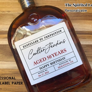 Custom 60th Birthday Label/pairs Well With Turning Sixty/personalized ...