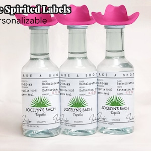 Mini Tequila Bottle Label, Party Favor Shooter Labels, Custom Casamigos ...