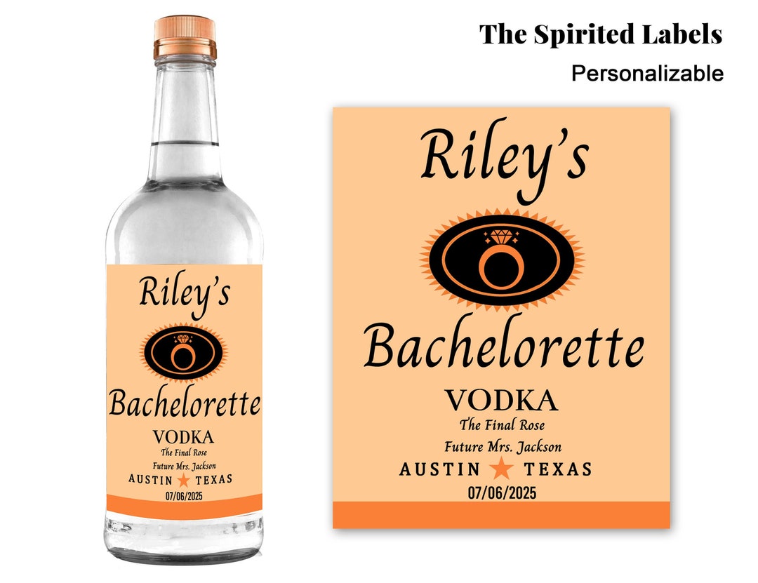 Bachelorette Tito's Label/bachelorette Party Favors/margs and Matrimony ...