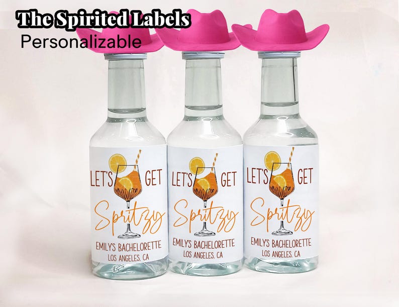 Let's Get Spritzy Mini Shot Labels/bachelorette Casamigos Labels ...