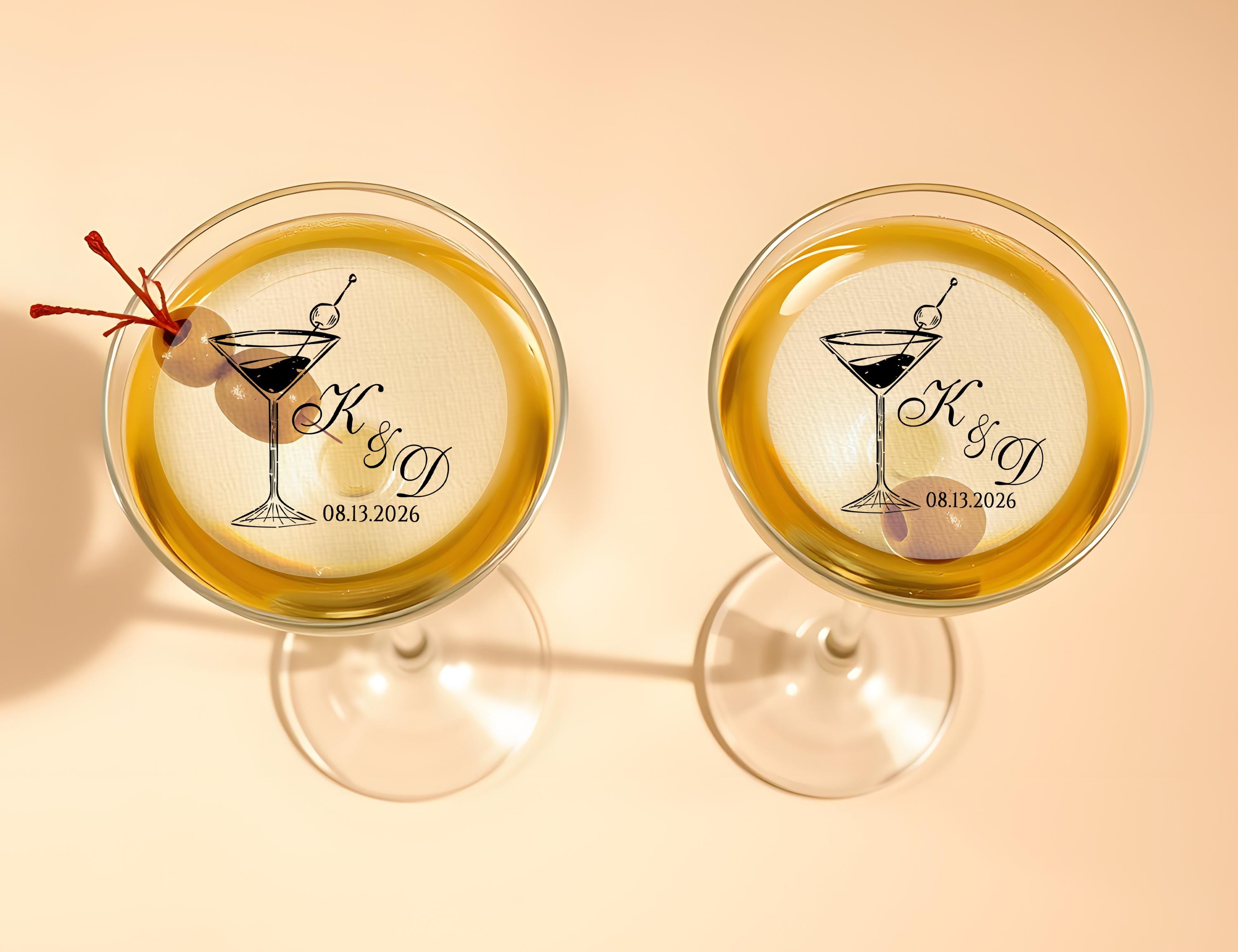Edible Cocktail Topper/birthday Drink Toppers/monogram Cocktail ...