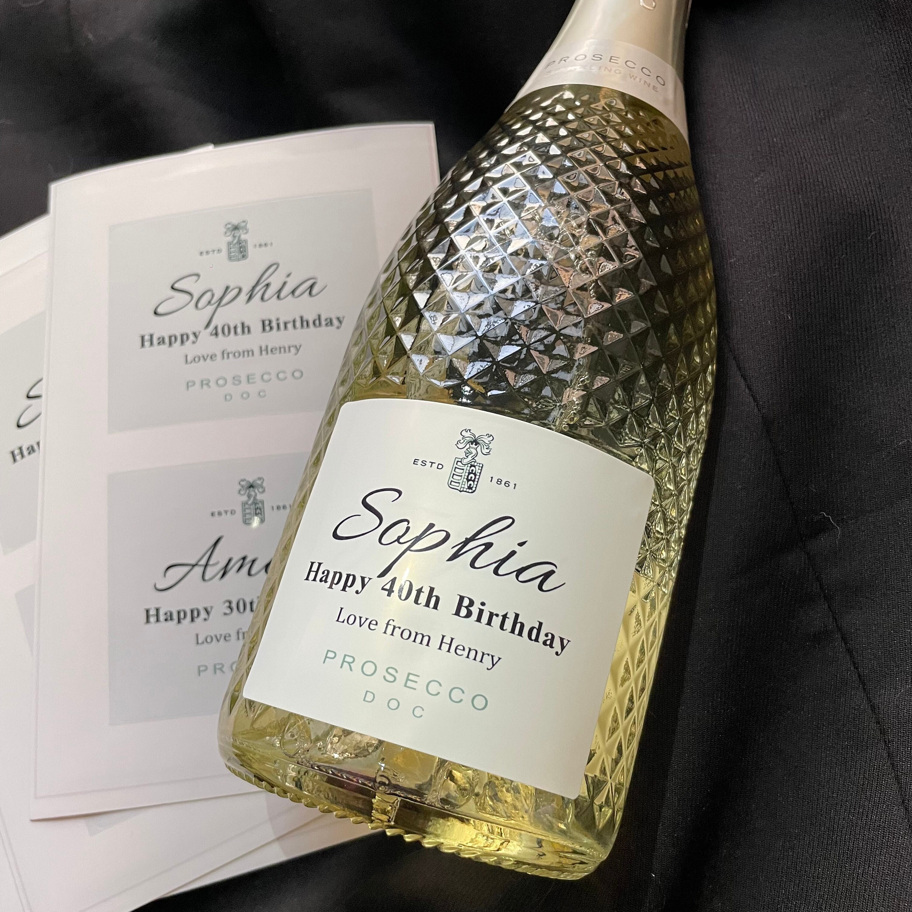 Custom Birthday Prosecco Labels/prosecco Bottle - Etsy